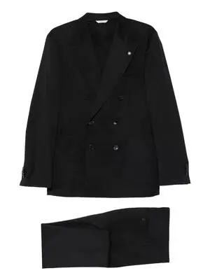 MANUEL RITZ Double-breasted Suit - Black