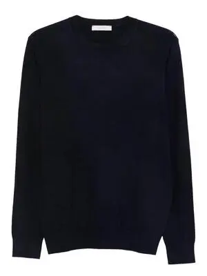 DIKTAT Crew Neck Long Sleeve Sweater - Blue