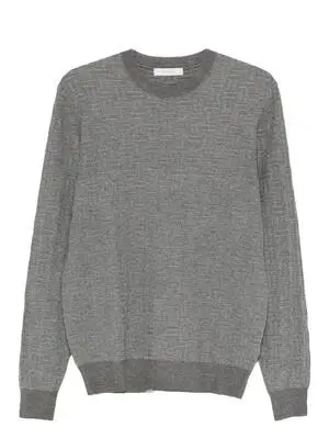 DIKTAT Crew-neck Long Sleeve Sweater - Grey