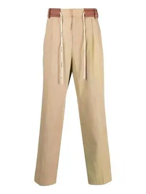 Palm Angels Drawstring Side Stripe Track Pants - Neutrals