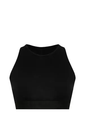 Palm Angels Logo-tape Racerback Bralette - Black