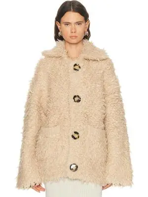 Acne Studios Kangry Angry Bear Cardigan - Sand Beige