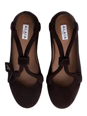 ALAÃA Ballet Flats - Brown