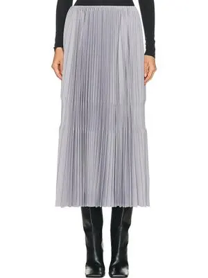 Alaïa Pleated Skirt - Gris Souris