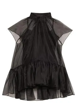Simkhai Beaux Organza Mini Dress Black