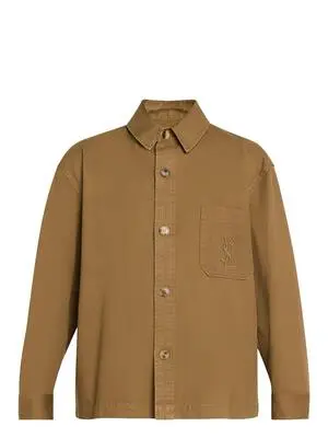 Saint Laurent Bellechasse Pocket Overshirt - Brown