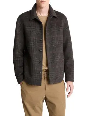 Vince Splittable Wool Blend Shirt Jacket - Dark Mission