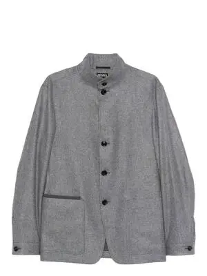 Zegna Button Pockets Jacket - Grey