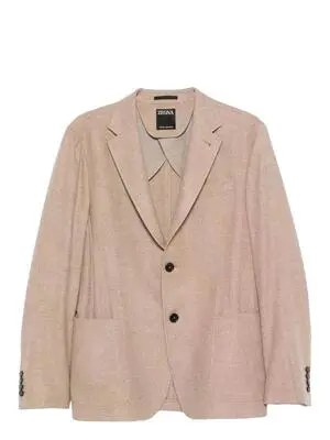Zegna Button-up Jacket - Neutrals