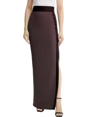Elisabetta Franchi Side-zip Maxi Skirt - Purple