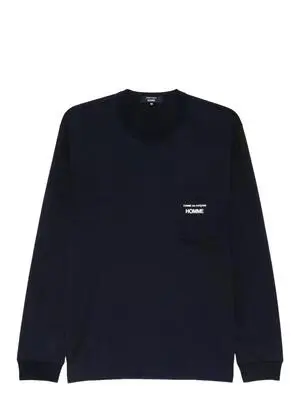 Comme Des Garçons Pocket Long-sleeved Top - Blue