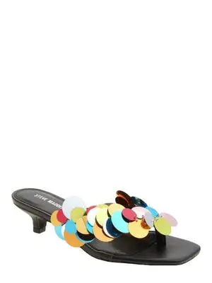 Steve Madden Tracie Paillette Flip Flop - Bright Multi