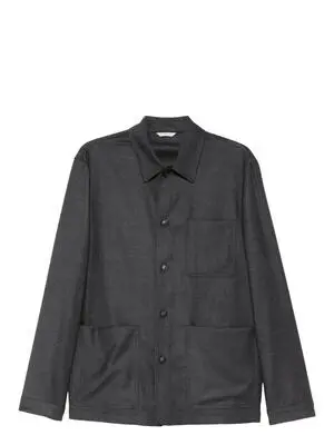 MANUEL RITZ Patch-pocket Shirt Jacket - Grey