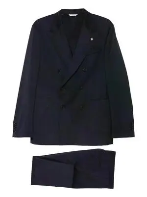 MANUEL RITZ Double-breasted Suit - Blue