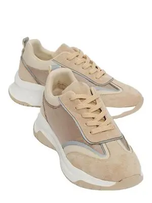PROLOGUE SHOES Doch Sneakers Beige Faux Leather