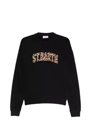 MC2 SAINT BARTH Logo-embroidered Sweatshirt - Black