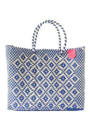 TIN MARIN Mixte Medium Woven Crossbody Bag - Blue
