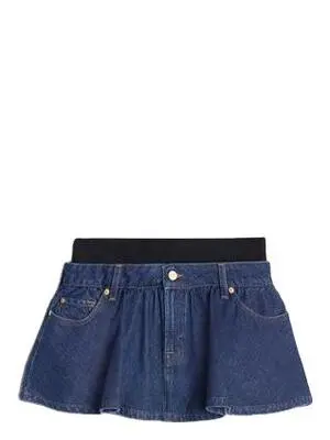7 FOR ALL MANKIND Banded Mini Skirt