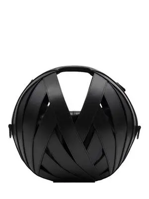 Perrin Le Panier Basket-weave Handbag - Black