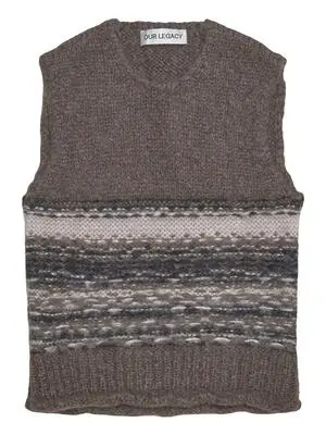 Our Legacy Pleaser Tank Fair Isle - Blue