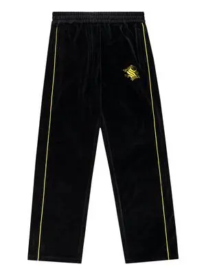 SP5DER Outline Velour Track Pant - Black