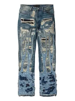 WHO DECIDES WAR BY EV BRAVADO Flame Boro Denim