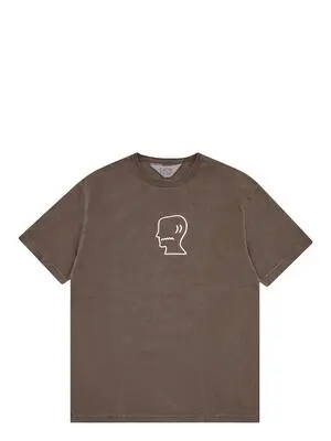 BRAIN DEAD Heavyweight 3d Logohead Tee - Brown