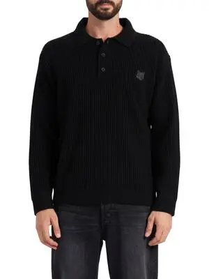 Maison Kitsuné Polo Shirt Black