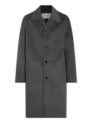 Ami Single-breasted Coat - Grey