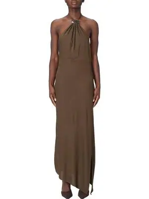 Attico Halterneck Gown - Military