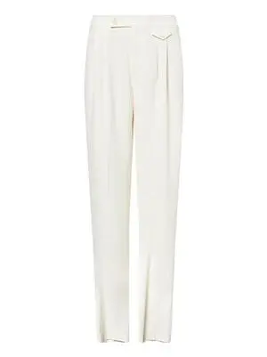 Paige Brigida Wide-leg Woven Trousers - Bone