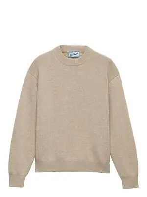 Prada Cashmere Crewneck Jumper Neutral
