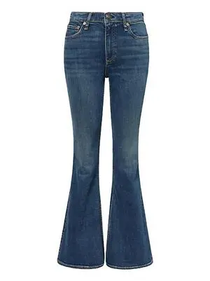 Rag & Bone Dahlia Flared Stretch-denim Blend Jeans - Crltn