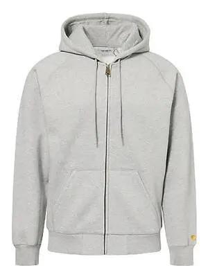 Carhartt Work In Progress Chase Hooded Cotton-blend Jacket - Grey Heather / Gold