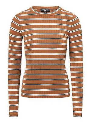 Rag & Bone Luca Striped Jersey Top - Toffm