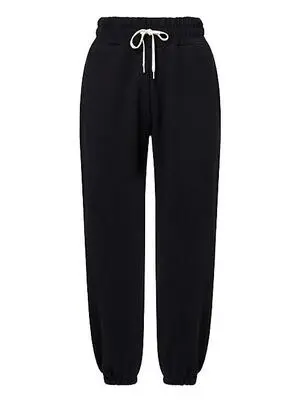 MKI MIYUKI ZOKU Superweight Cuffed Cotton-jersey Jogging Bottoms - Black