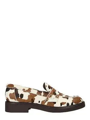 Dolce Vita Tiggy Printed Leather Loafers - Dk.brn Com