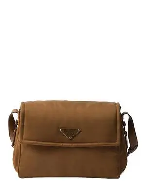 Prada Medium Padded Re-nylon Bag - Brown