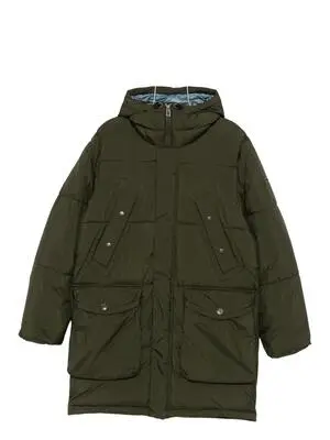 Paul Smith Padded Hooded Parka Coat - Green