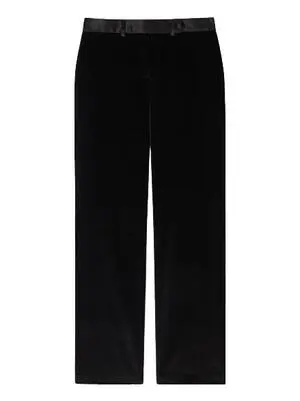 Paul Smith Velvet Bootcut Trousers - Black