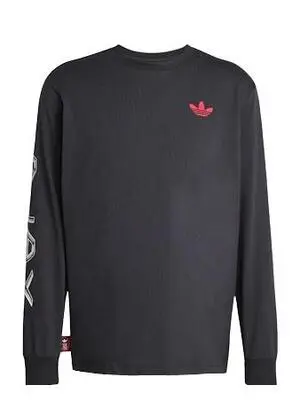 Adidas Ajax Amsterdam Long Sleeve Graphic T-shirt - Black