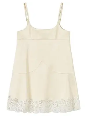 Stella McCartney Lace-trimmed Mini Dress - Buttermilk