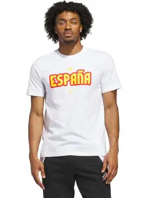 Adidas World Cup 26 Spain Home Graphic Tee - White