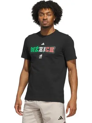 Adidas World Cup 26 Mexico Home Graphic Tee - Black