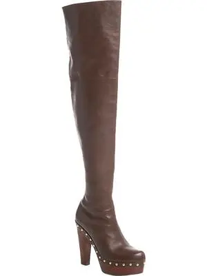Chloé Lola Over-The-Knee Boots Sooty Brown