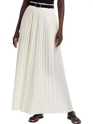 TOCCIN Dillon Pleated Skirt - Ivory