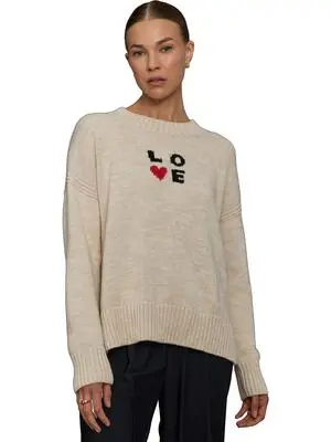 KERRI ROSENTHAL Boyfriend Love Squared Sweater