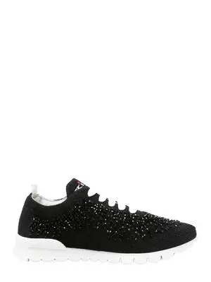Kiton Fit Beaded Sneakers - Black