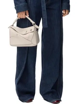 Loewe Small Puzzle Bag - Light Ghost