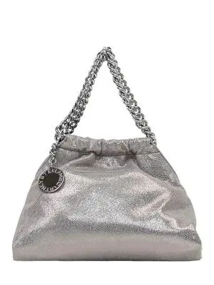 Stella McCartney Falabella Mini Shoulder Bag With Chain - Silver